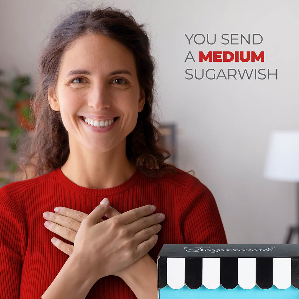 Sugarwish Our Appreciation Sugarwish gift sizes