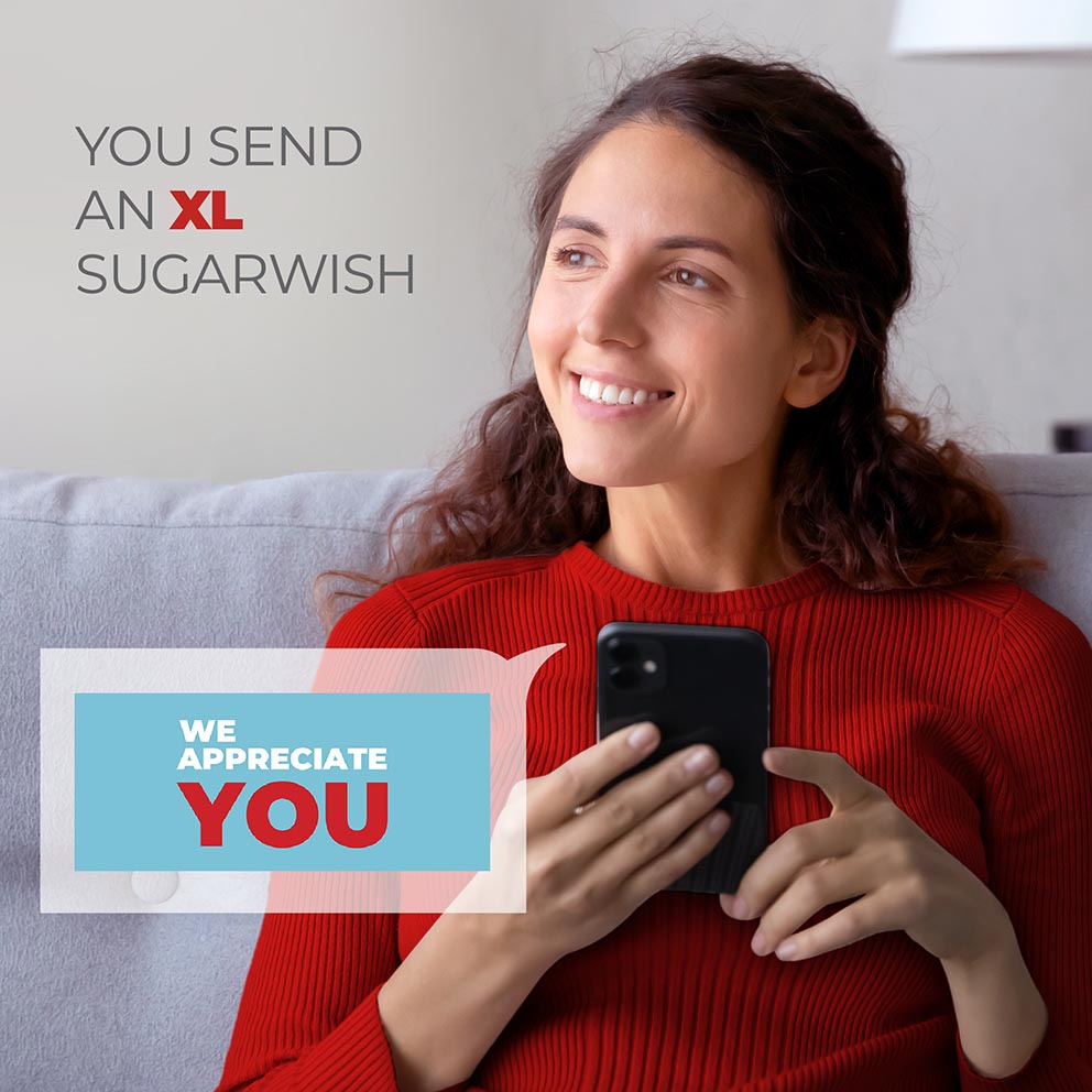 Sugarwish Our Appreciation Sugarwish gift sizes