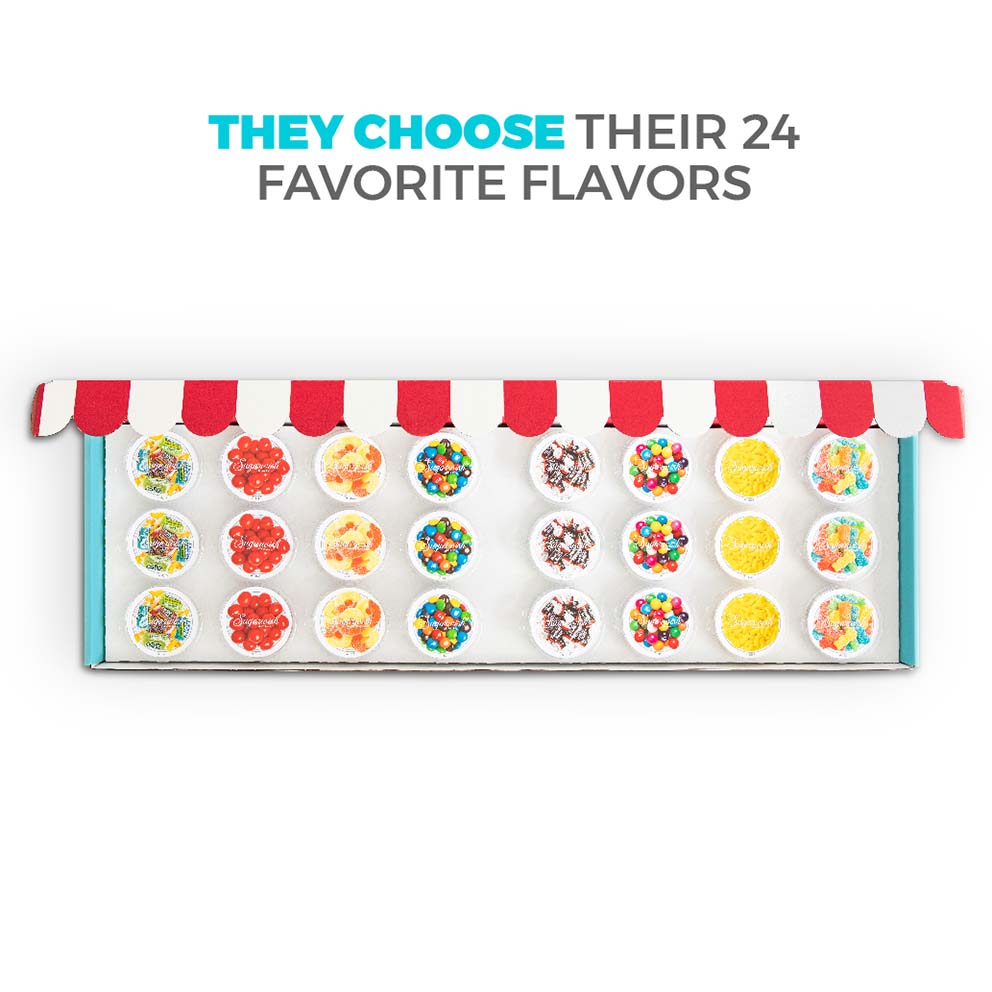 Sugarwish Our Candy gift sizes