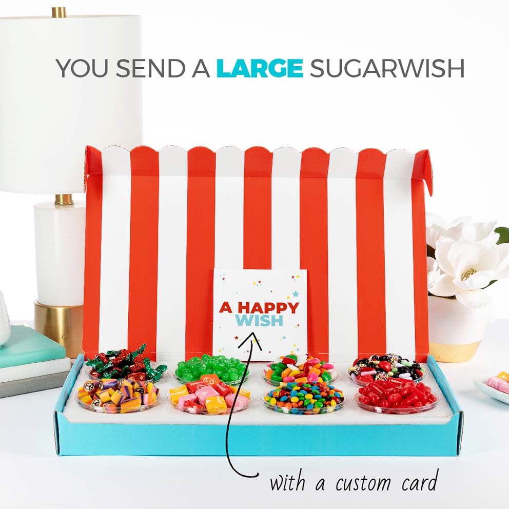 Sugarwish Our Candy gift sizes