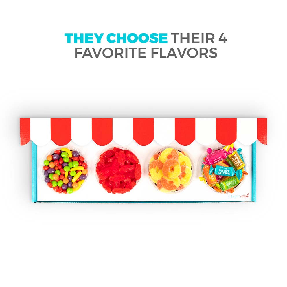 Sugarwish Our Candy gift sizes