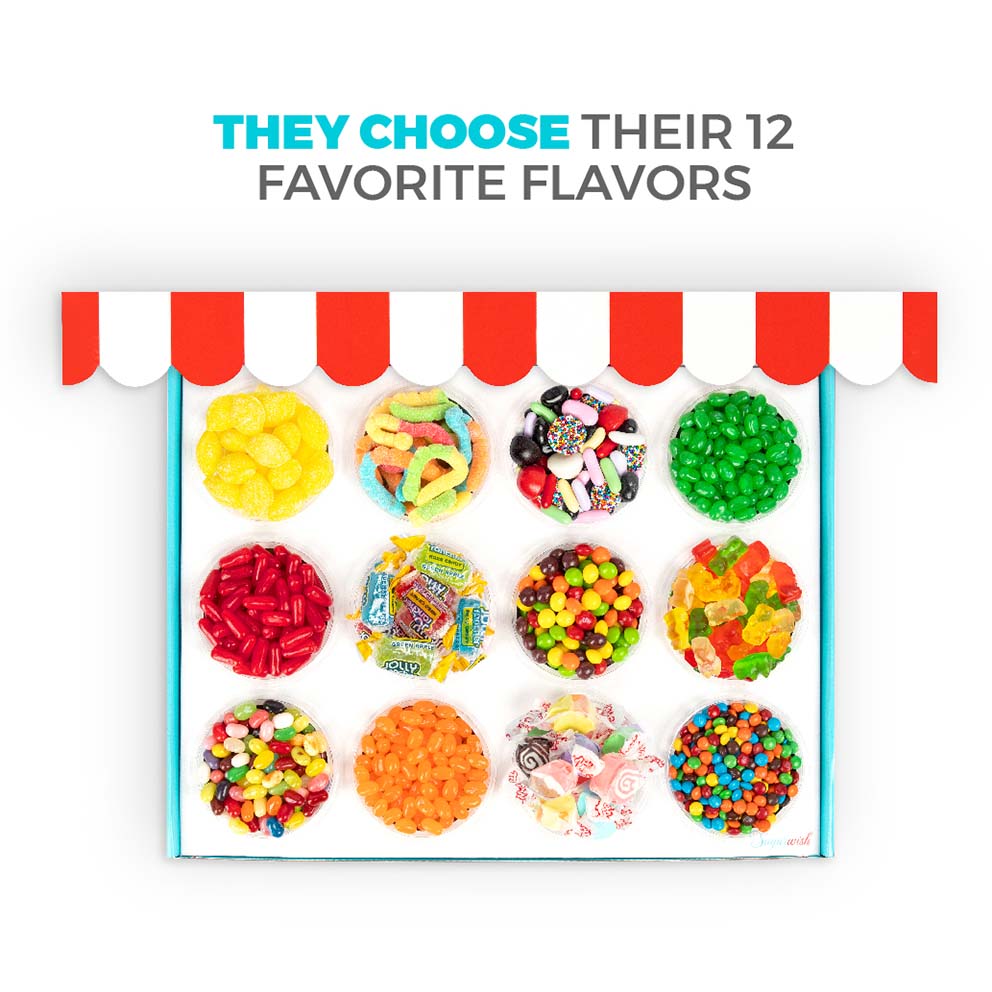 Sugarwish Our Candy gift sizes