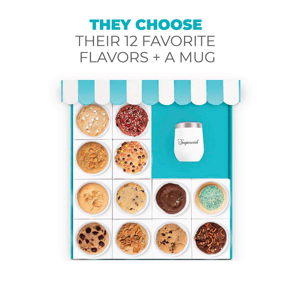 Sugarwish Our Cookies gift sizes