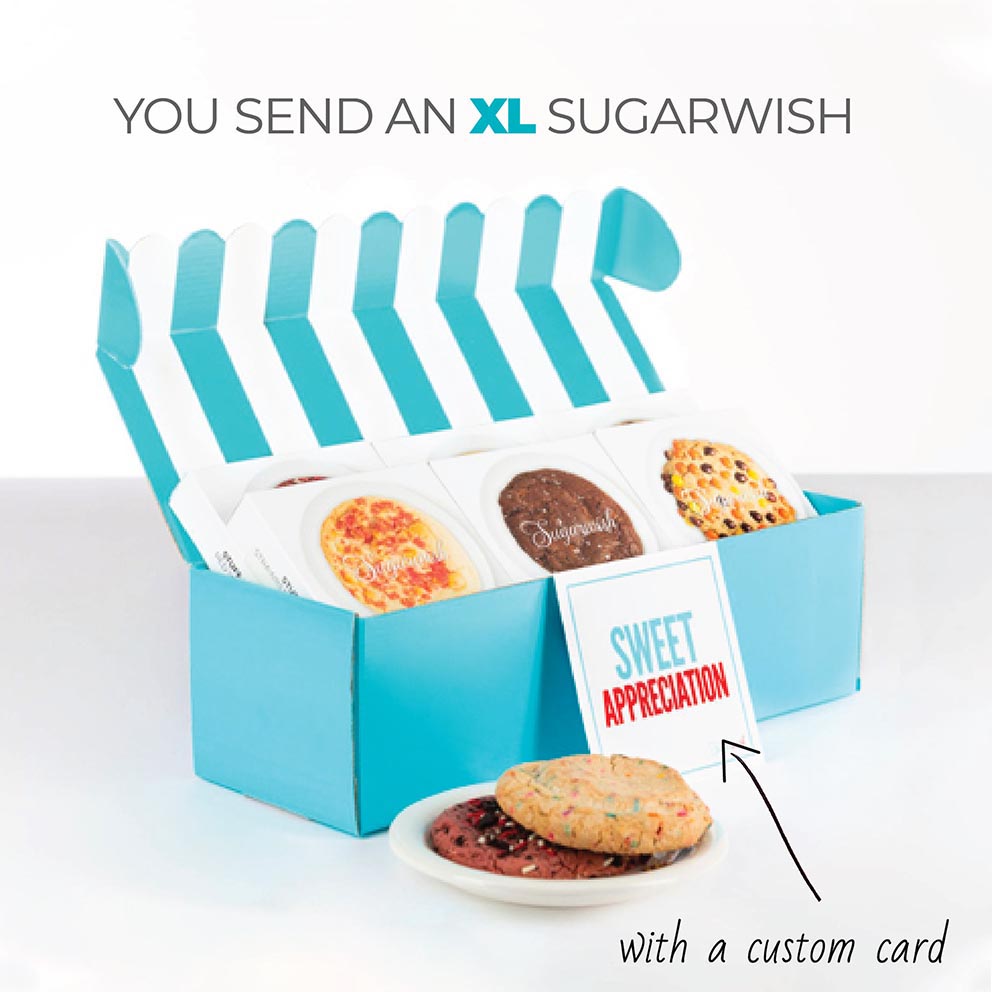 Sugarwish Our Cookies gift sizes