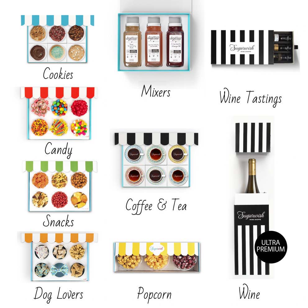 Sugarwish Our Custom Select gift sizes