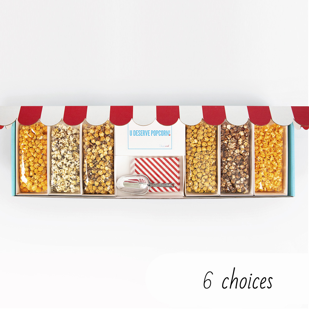 Sugarwish Our Popcorn gift sizes
