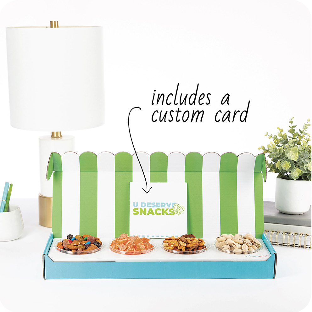 Sugarwish Our Snacks gift sizes